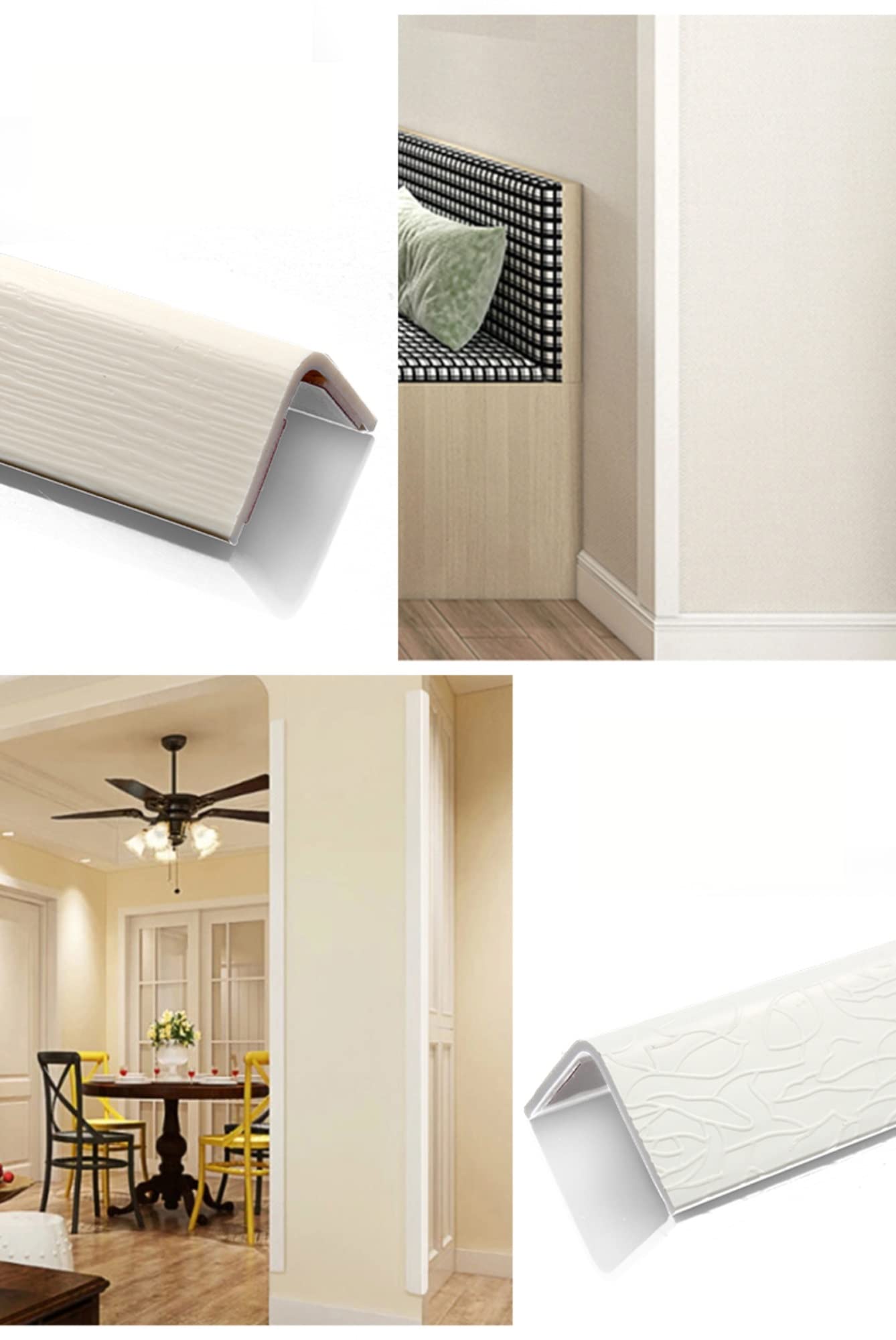 Flexible Furniture Edge Trim,Self Adhesive Wall Corner Edge Banding, PVC Edge Protector, Safety Edge & Corner Guards for Restoration Table, Wall,Cabinets, Chairs, Shelves,0.98" Wide ( Color : Walnut c