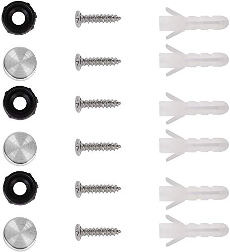 Dianoo 24CM Wine Glass Rack Under Cabinet Black, Stemware Rack, Wire Hanging Rack, Wine Glass Holder With Screws, 3 Rows