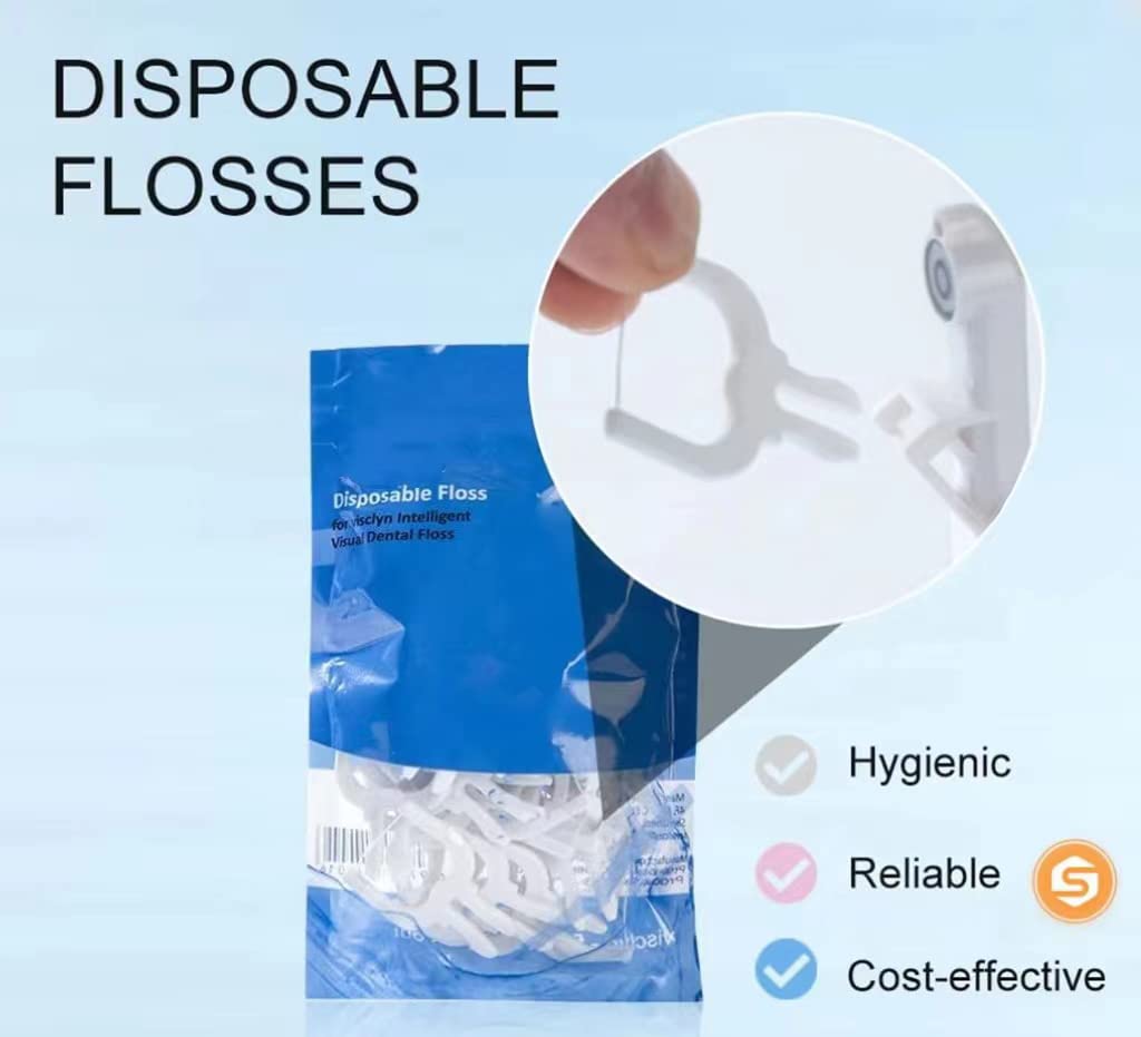 Disposable Floss Picks for Smart Dental Floss - 50pcs/Pack - Pink