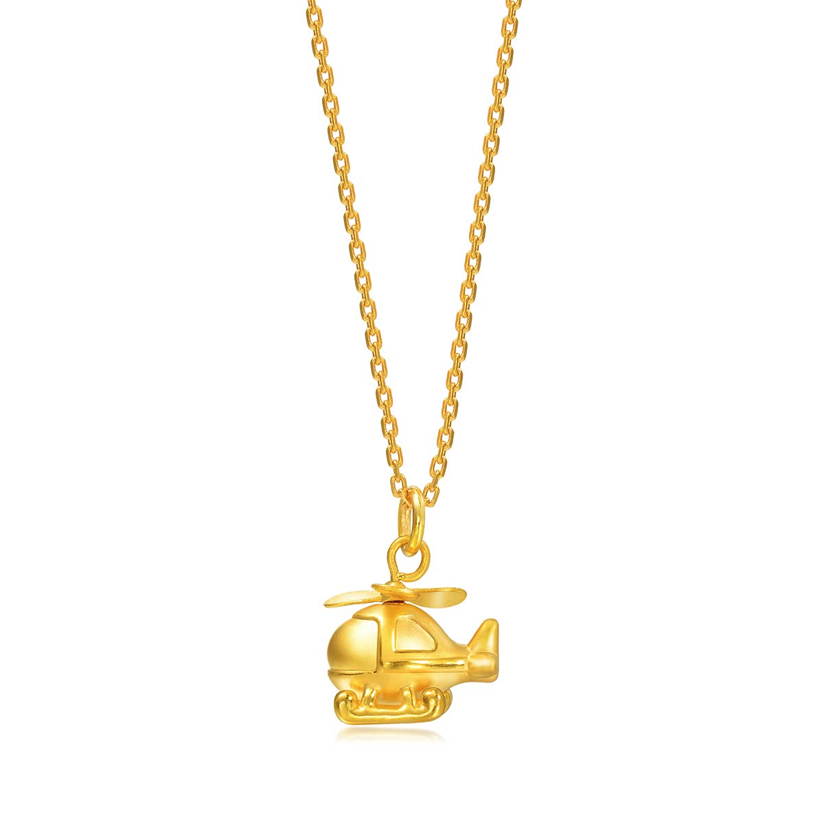 CHOW SANG SANG Chinese Gifting Collection 999 24K Solid Gold Helicopter Bell For Tiny Size Pendant only for Women 81417P