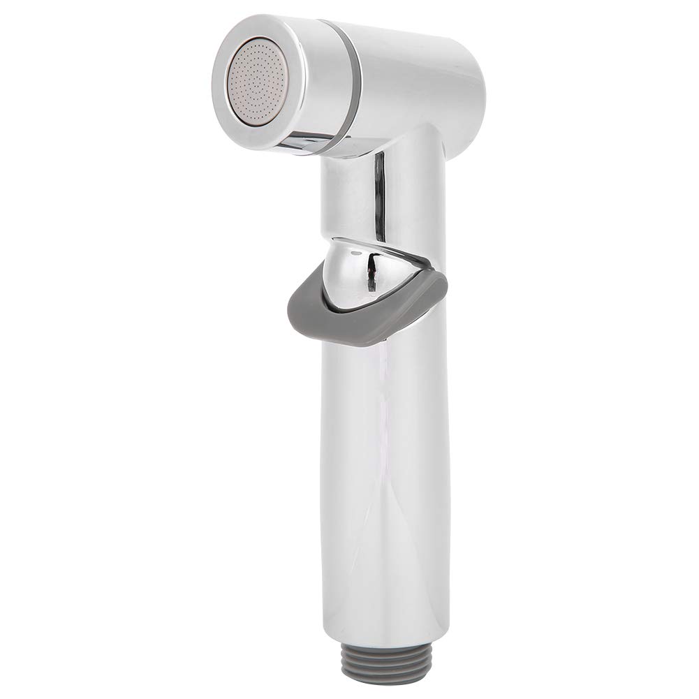 G1/2 Thread Plated ABS Stainless Steel Bidet Toilet Sprayer Head Handheld Bidet Sprayer Cloth Bathroom Diaper Sprayer for Kitchen and Toilet Cleaning