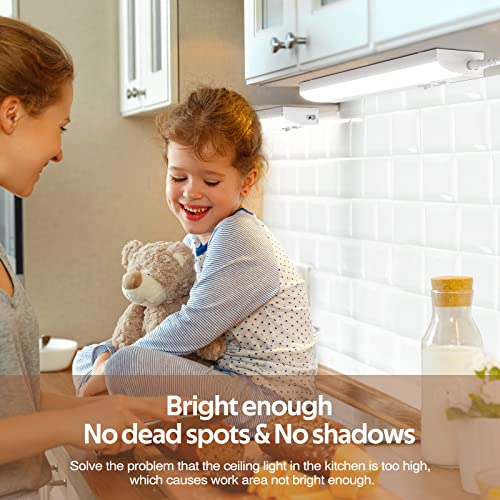PESUTEN led Under Cabinet Task Lighting for Kitchen Plug-in Closet Light dimmable Under Cabinet Light 3 Color 3000K/4000K/5000K for Kitchen Garage Counter/Sink Area 12 inch