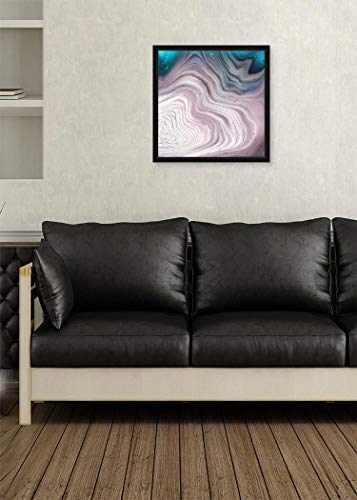 Maxfield Home Ripple Effect Framed Wall Art, 24x24, Multi-Color