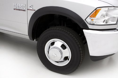 Lund SX205TA Elite Series Black Sport Style Textured Front Fender Flare - 2 Piece