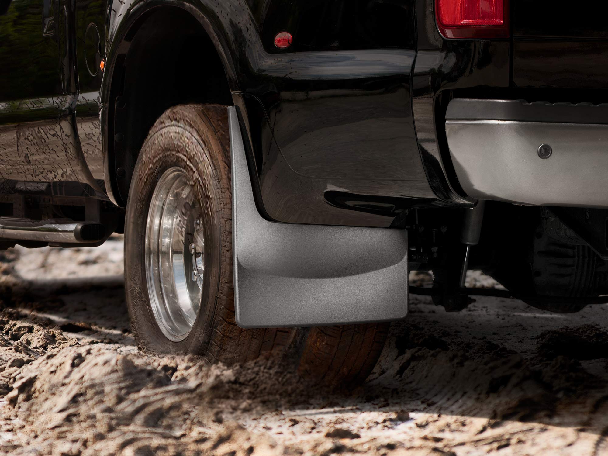WeatherTech Custom No Drill Splash Guard MudFlaps for Ford F-150 - Front & Rear Set (110003-120003), Black
