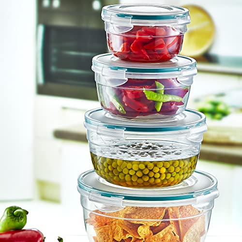 Lunch Boxes Containers, Airtight Plastic Containers for Food Storage Containers Refrigerator Food Storage Containers School Meal Prep Containers Snack-Cookie Containers BPA Free Made in TURKEY 0,25LT