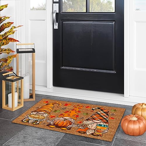 Christmas Throw Blanket for Bed Thanksgiving Pumpkin Mat Holiday Mat Welcome Door Mat Polyester Door Mat (I, One Size)