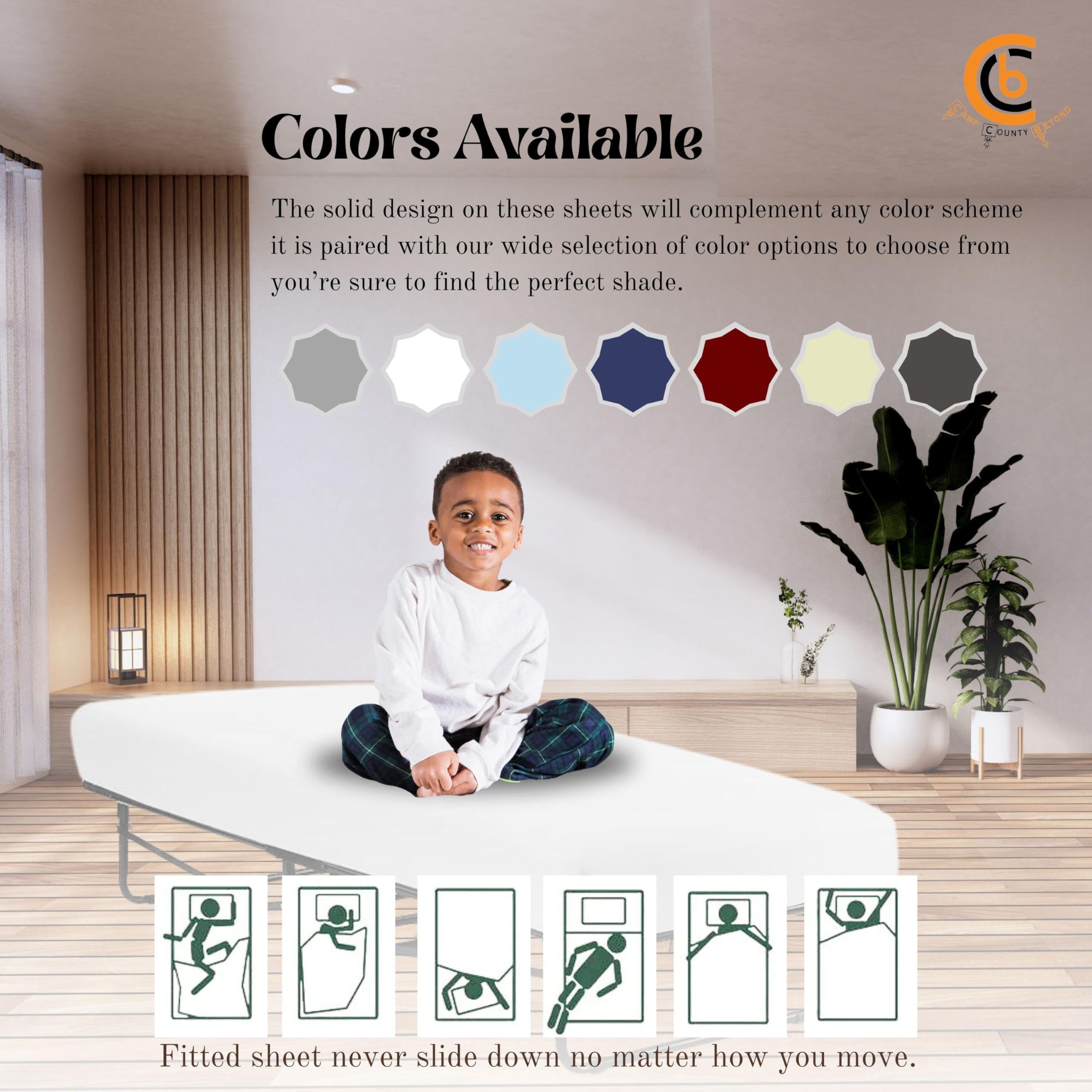Cot Sheet 30" x 80" x 9" for Camping - 2 Piece Cot Fitted Sheet - Narrow Twin/Camp Rvs Bunk/Guest Beds/Camping Cot/Travel Trailers/Spilt Queen Bed, White Solid