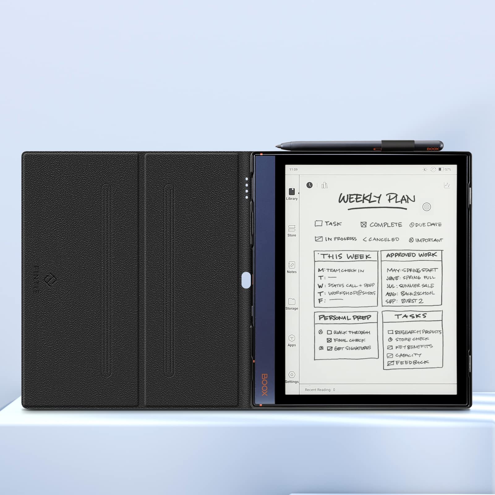Fintie Folding Case Compatible with BOOX Note Air 2 (2021) & BOOX Note Air 2 Plus (2022) Tablet 10.3 inch - [Flex Stand] Multi-Angle Foldable Stand Cover with Auto Sleep/Wake, Alpine Green