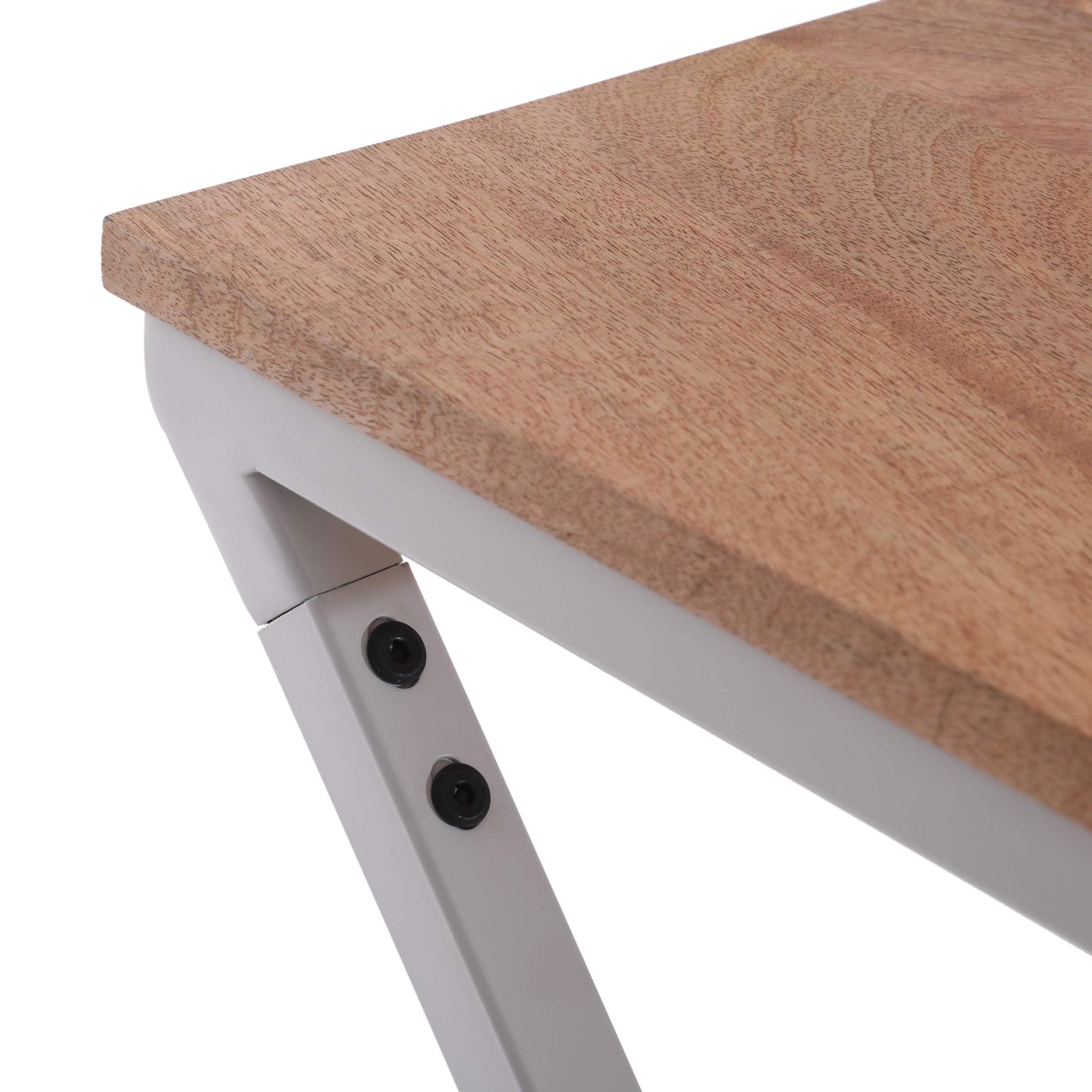 Christopher Knight Home END Table, White + Natural