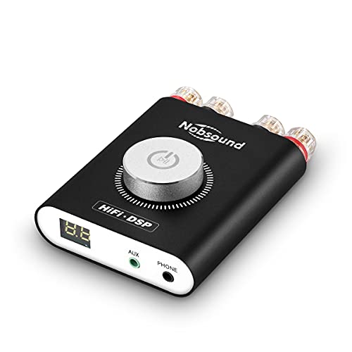 Nobsound NS-20G 200W Mini Bluetooth 5.0 Power Amplifier 2.0 Channel Wireless Receiver Hi-Fi DSP Stereo Headphone Audio Amp LED Display