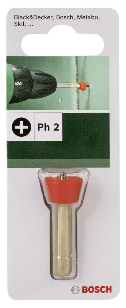 Bosch 2609255906 60mm Screwdriver Bit PH2 with Depth Stop for Plasterboard