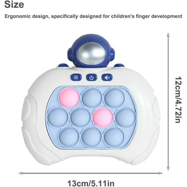 Quick Push Bubble Competitive Game Console Series, Quick Push Game Console, Decompression Breakthrough Puzzle Pop Game Machine, Multiple Game Modes Toy for 3+ Years (Pink)