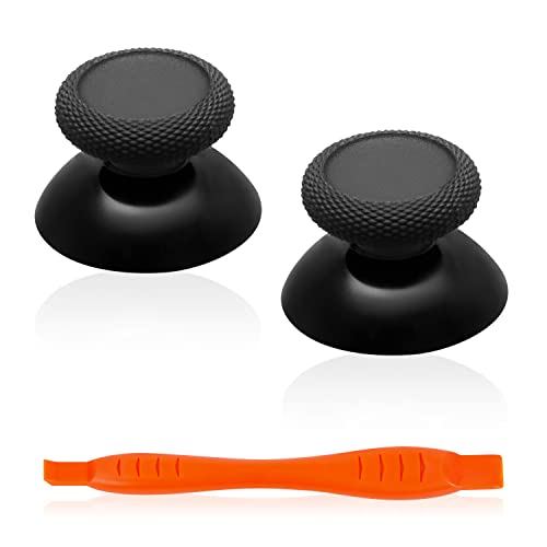 Jekyeroyme 2Pcs Black Thumbstick for Meta Oculus Quest 2,Repair Kit Buttons for Meta Oculus Quest 2