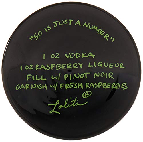 Designs by Lolita “50 is Just a Number” Hand-painted Artisan Wine Glass, 15 oz.