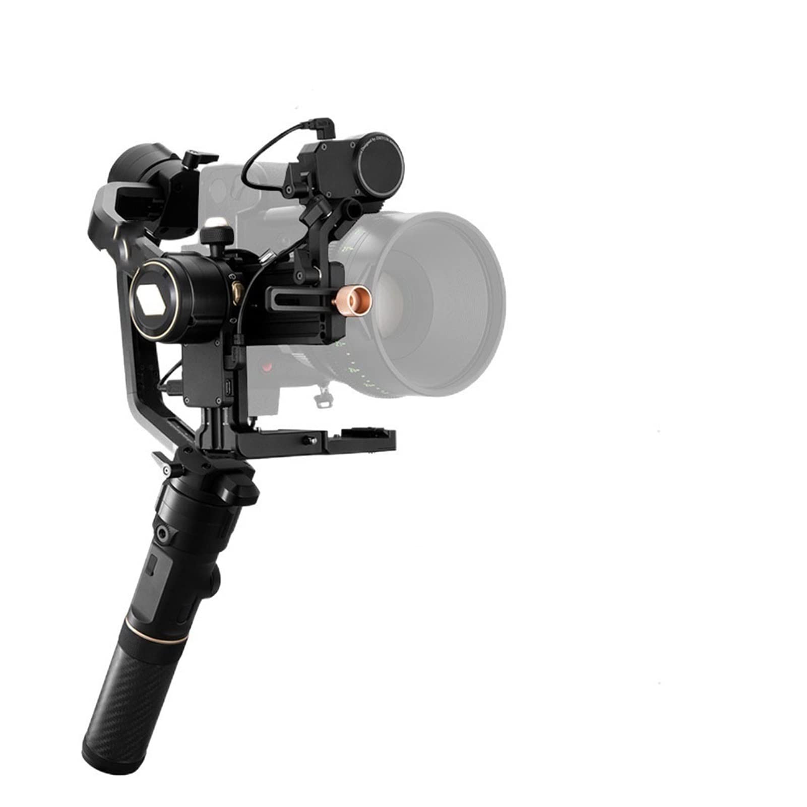 DONCK Action Camera Stabilizer Three-axis Handheld Gimbal Digital SLR Camera Stabilizer Black Carrying Strap for Outdoor Video Recording