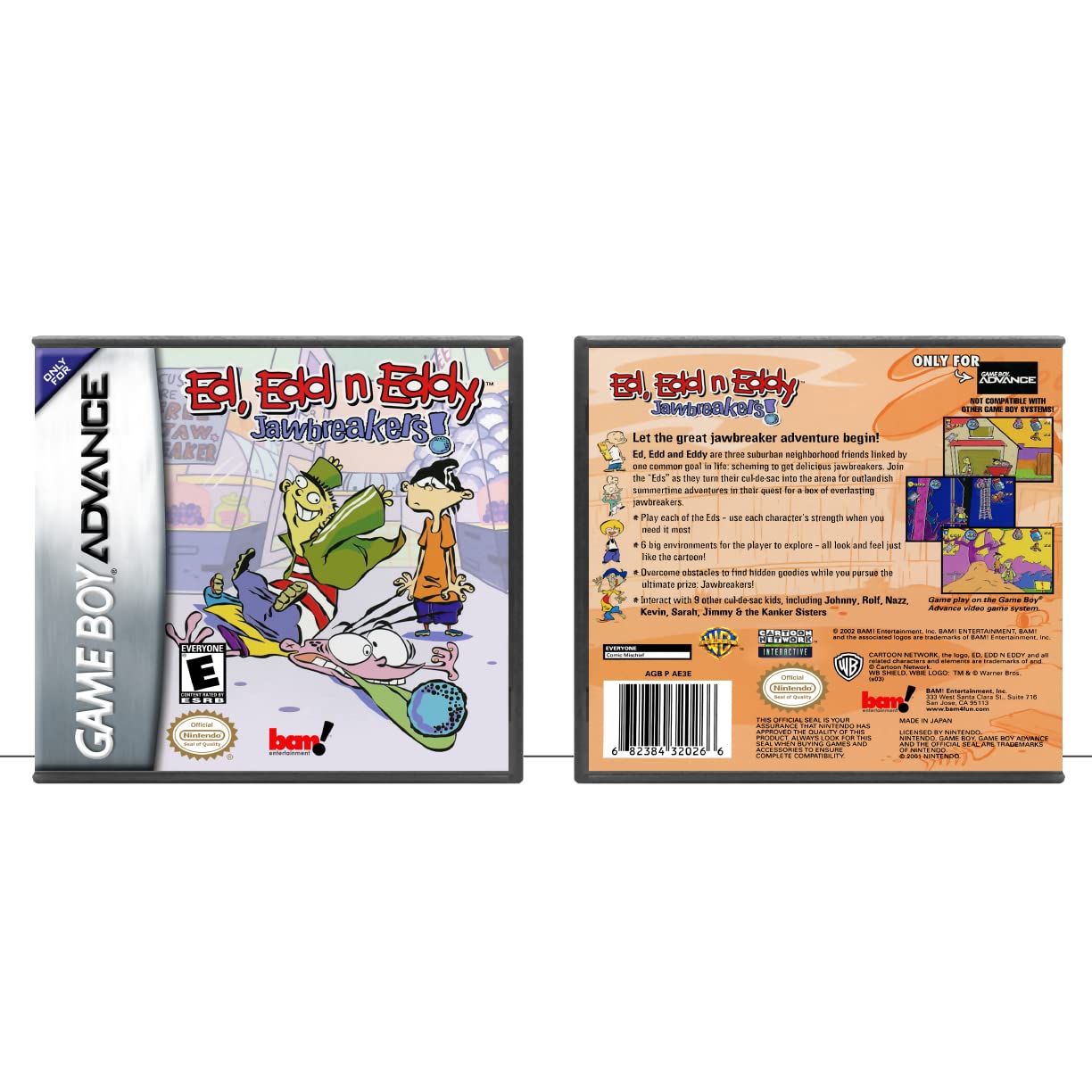 Ed, Edd n Eddy: Jawbreakers | (GBA) Game Boy Advance - Game Case Only - No Game