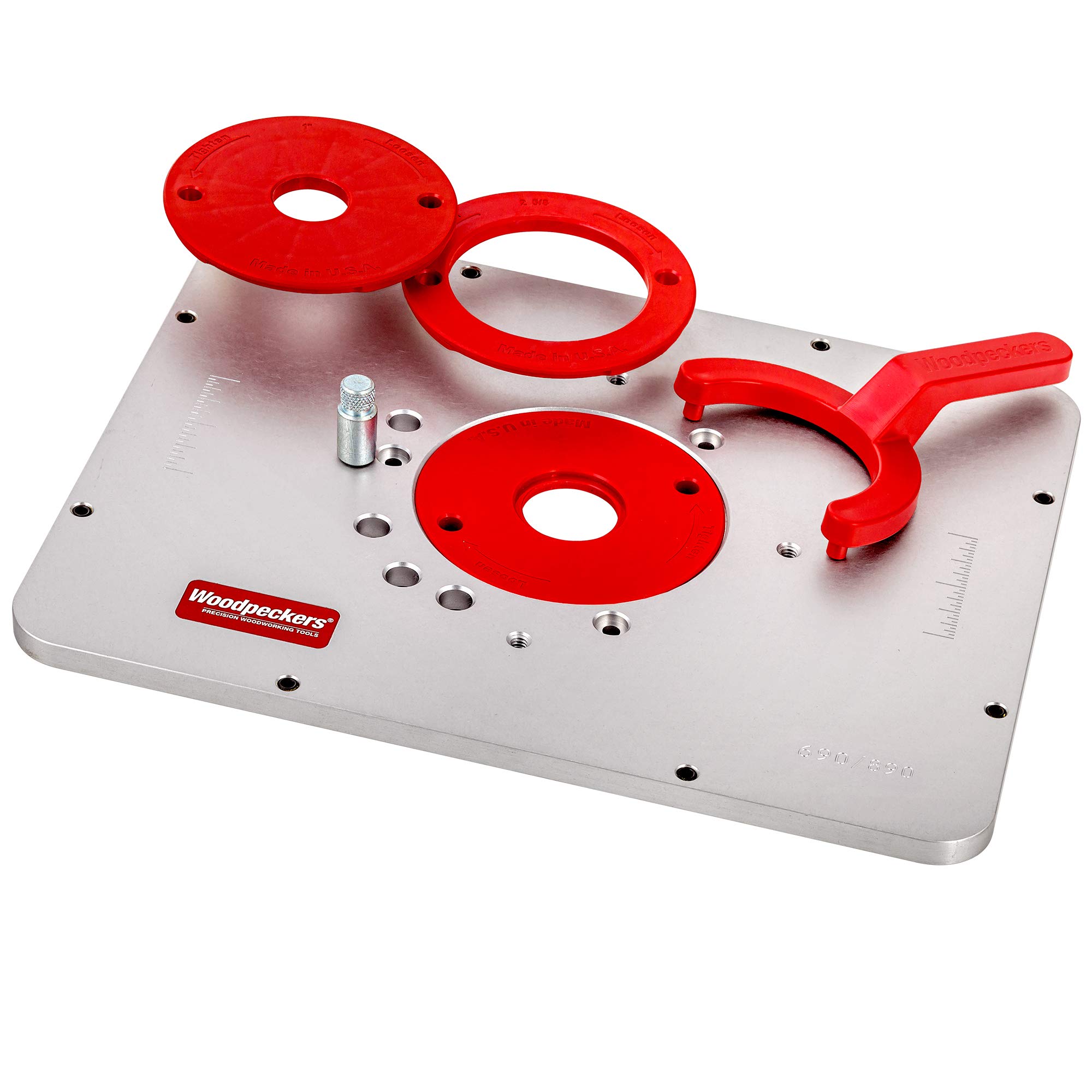 Woodpeckers Precision Woodworking Tools AI690890 Router Aluminum Mounting Plate for Porter Cable 690/890 Router Size 9-1/4-inch x 11-3/4-inch Plate