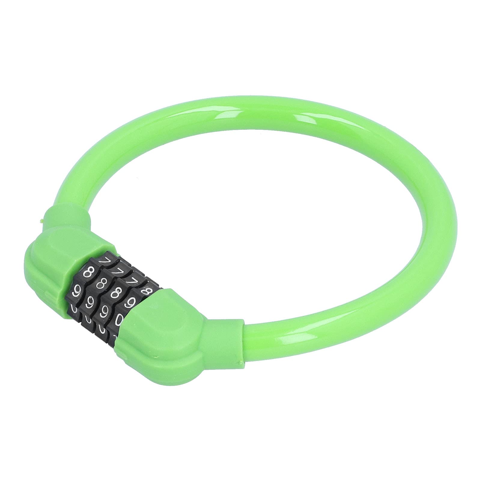 CHICIRIS Anti Theft Bike Lock, Convenient to Carry Bicycle Cable Locks Bike Lock Cable for Cycling for Outdoors(Green)