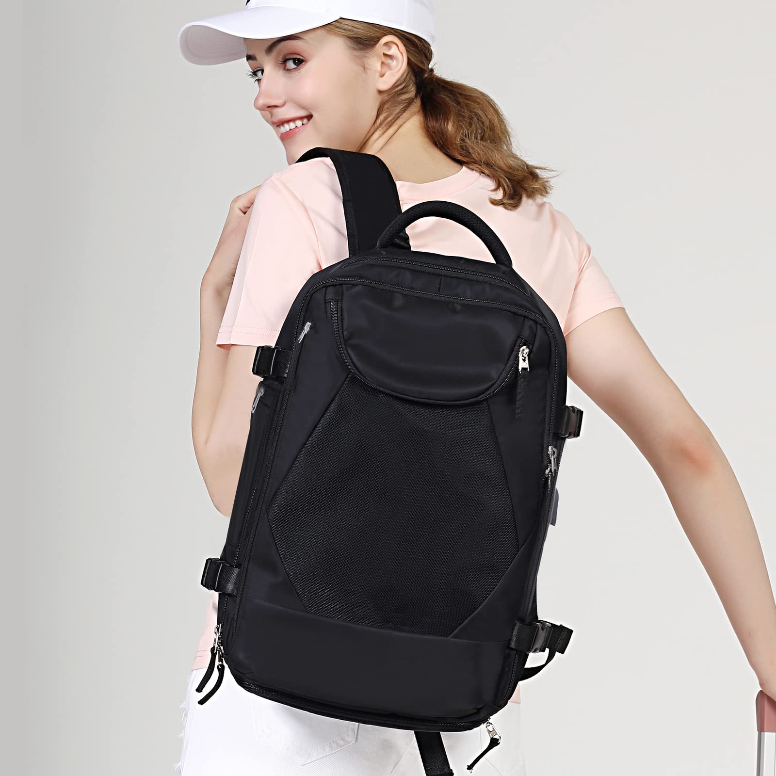 coowoz Casual DaypacK College Bag,Large Travel Backpack Women, Waterproof Outdoor Sports Rucksack Carry On Backpack,Hiking Backpack