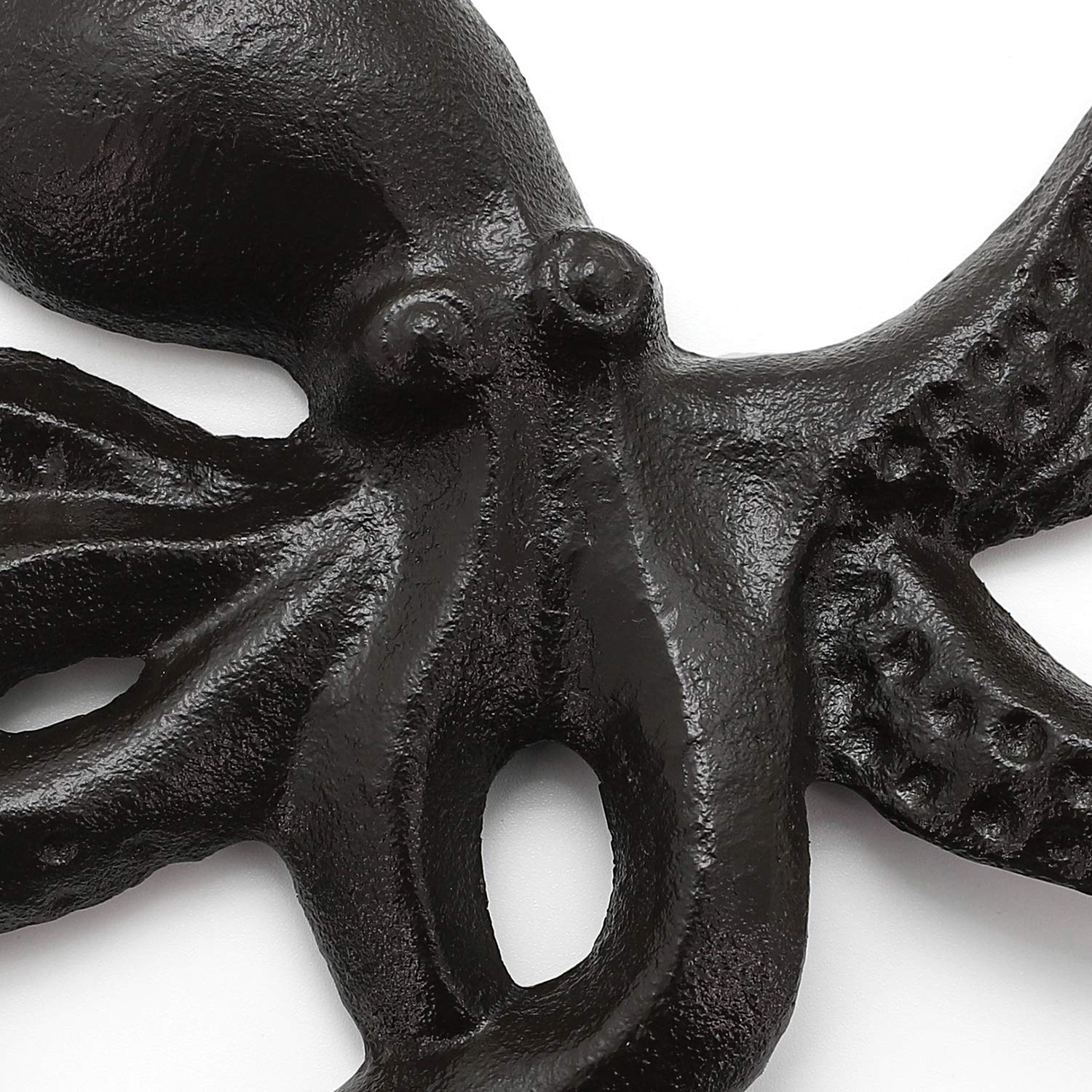 ChasBete Key Holder for Wall, Octopus Coat Hooks Wall Mounted Towel Hooks, Heavy Duty Wall Hooks Decorative with 6 arms