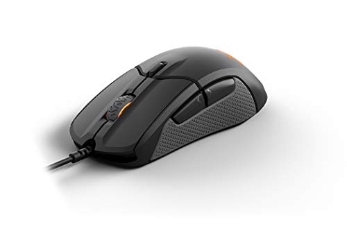 SteelSeries Rival 310, Optical Gaming Mouse, RGB Illumination, 6 Buttons, Rubber Sides, On-Board Memory (PC / Mac) - Black
