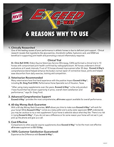 Med-Vet Pharmaceuticals Exceed 6-Way (32lb) High Level Performance Horse Support