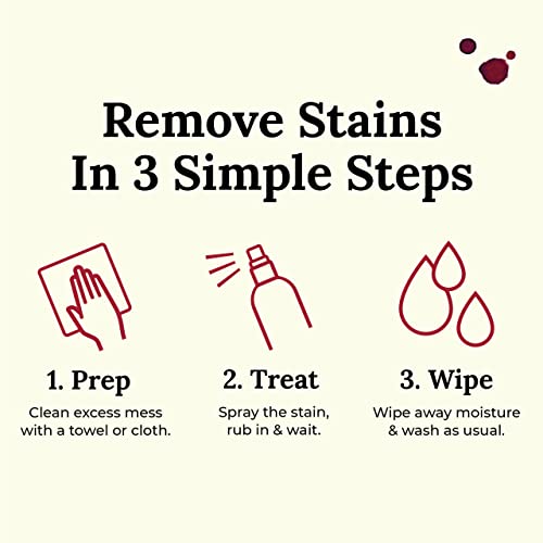Chateau Spill Red Wine Stain Remover for Clothes - 4oz Stain Remover Spray for Stains on Tablecloth, Carpet, Upholstery and Laundry from the makers of Miss Mouth's Messy Eater Stain Treater