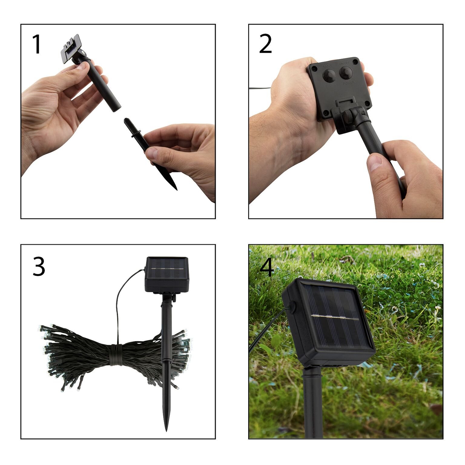 ORA LED Solar Powered String Lights, 100 LED’s, 55 ft, Waterproof, Dusk/Dawn Sensor, Perfect for Holiday, Christmas, Indoors, Outdoors, Home, Garden, Lawn, Patio, Decorative Landscape