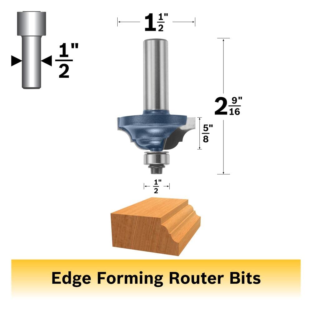 BOSCH 85582M 1-1/2 In. x 5/8 In. Carbide Tipped Classical Bit