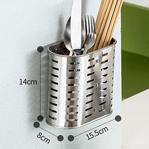chopstick Utensil Caddy Utensil Holder， Mesh Stand Kitchen 2 Compartment Flatware Drainer， Spoon Storage Cutlery Forks Chopsticks Drying Rack Pen Holder holder