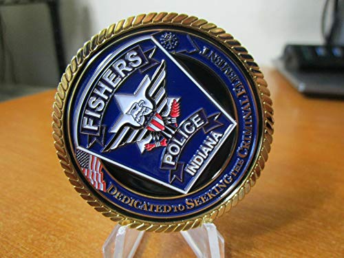 Fishers Police Department Patrol Division Indiana Leo Challenge Coin