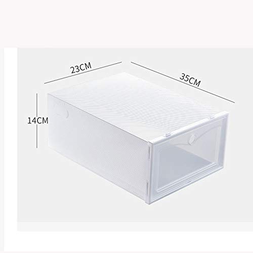TAZSJG Foldable Clear Shoes Box Storage Shoe Box Drawer Organizer Household DIY Shoe Box Drawer Divider Home Storage Stacking (Color : A)