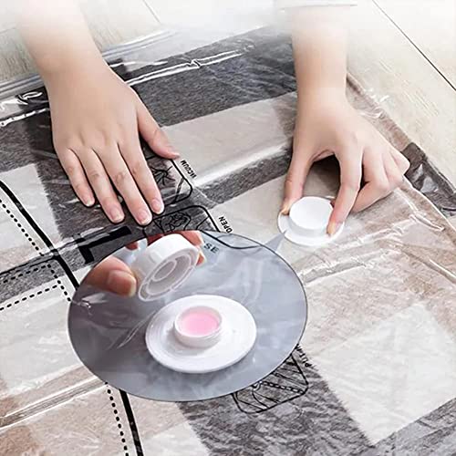 HAGUAN Hanging Vacuum Storage Bags, Reusable Space Saver Vacuum Storage Bags for Clothes, Hanging Storage Bags Vacuum Sealed for Home and Closet Organization (5PCS,M (67 * 90cm))