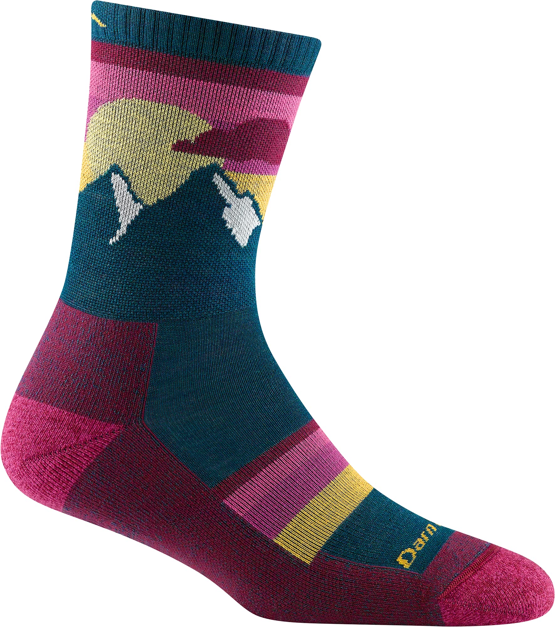 DARN TOUGH (5005) Women's Hike/Trek Sunset Ledge Micro Crew Lightweight with Cushion Sock - (Charcoal, Medium)