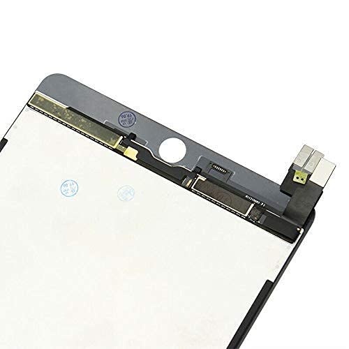 Repair Parts Plus for iPad Mini 5 (5th Gen) Screen Replacement LCD and Glass Touch Digitizer Premium Kit (7.9", A2126 | A2124 | A2133) + Sleep/Wake Sensor (Silver | Gold) + Adhesive - White