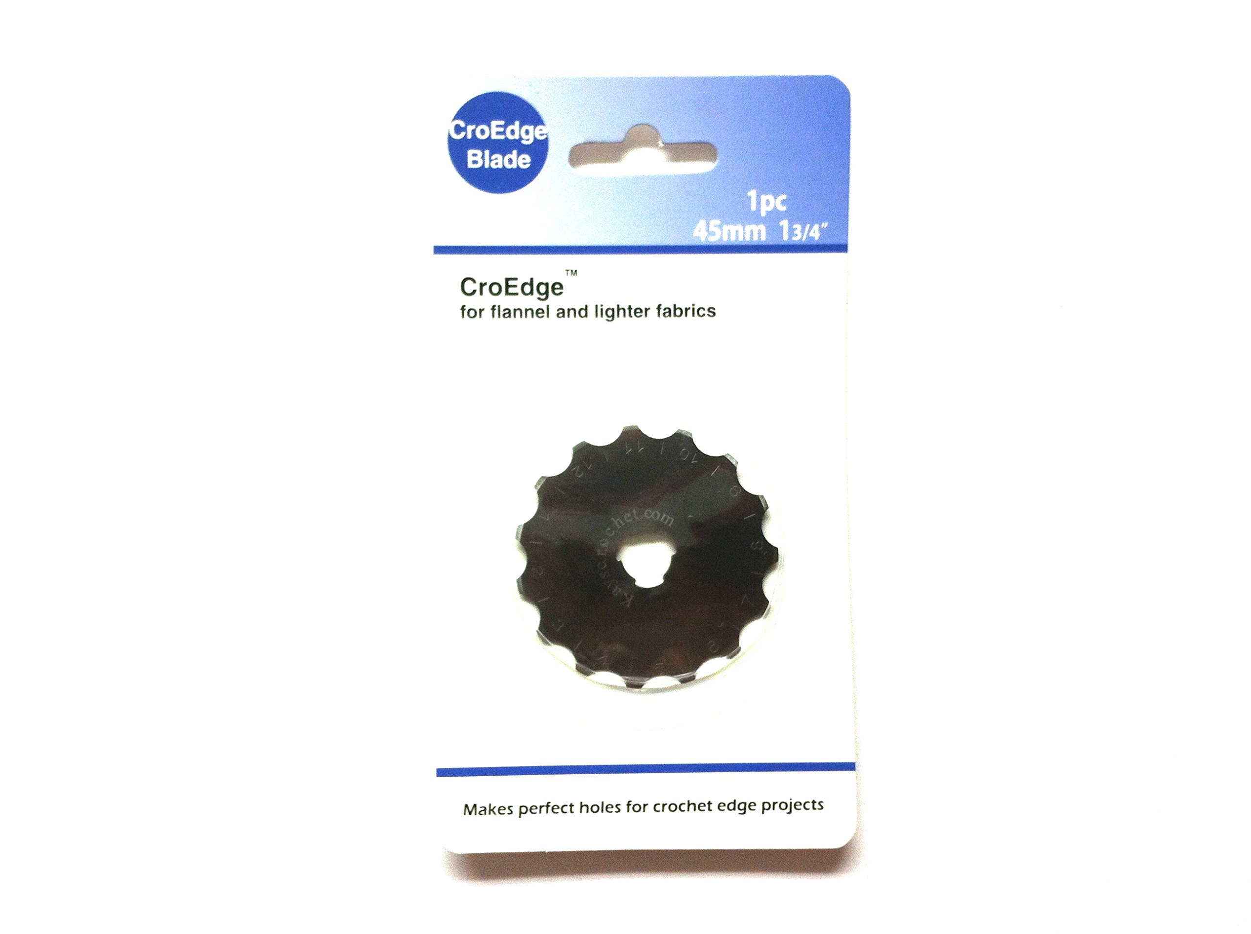 Kay's Crochet Edge Flannel Blade for Making Perfect Holes for Crochet Edge Projects