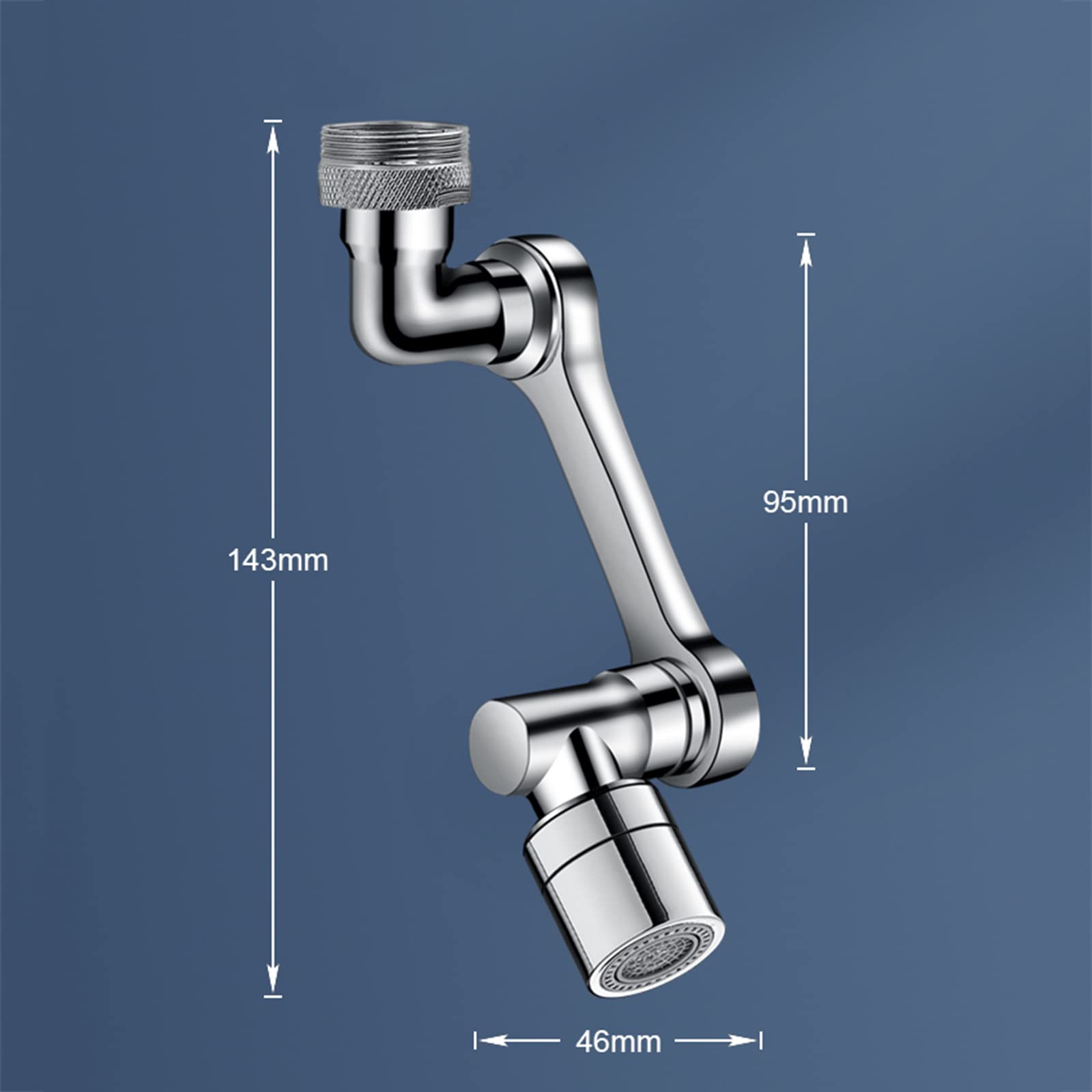 Faucet Extender for Bathroom Sink Universal,1080 Faucet Extender Brass,Splash Filter Faucet Extender,2 Water Outlet Modes,Faucet Attachment for Bathroom Sink Household