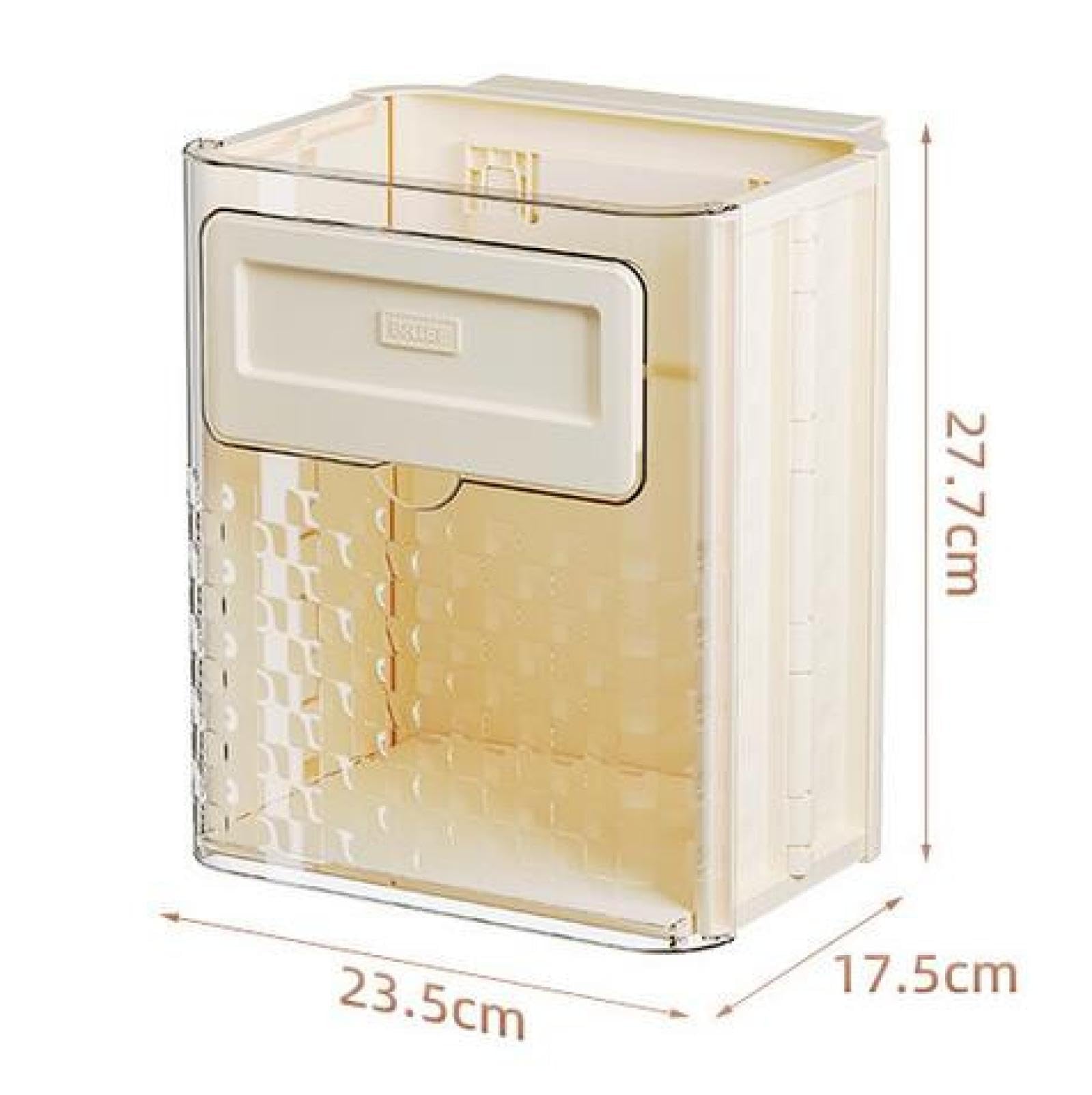 Foldable Hanging Trash Can,Upgrade Hanging Kitchen Trash Can, Kitchen Trash Can 13+ Gallon,Foldable Waste Bin for Kitchen, Collapsible Hang Small Plastic Garbage Can for Cabinet/Car/Bedroom (Green)