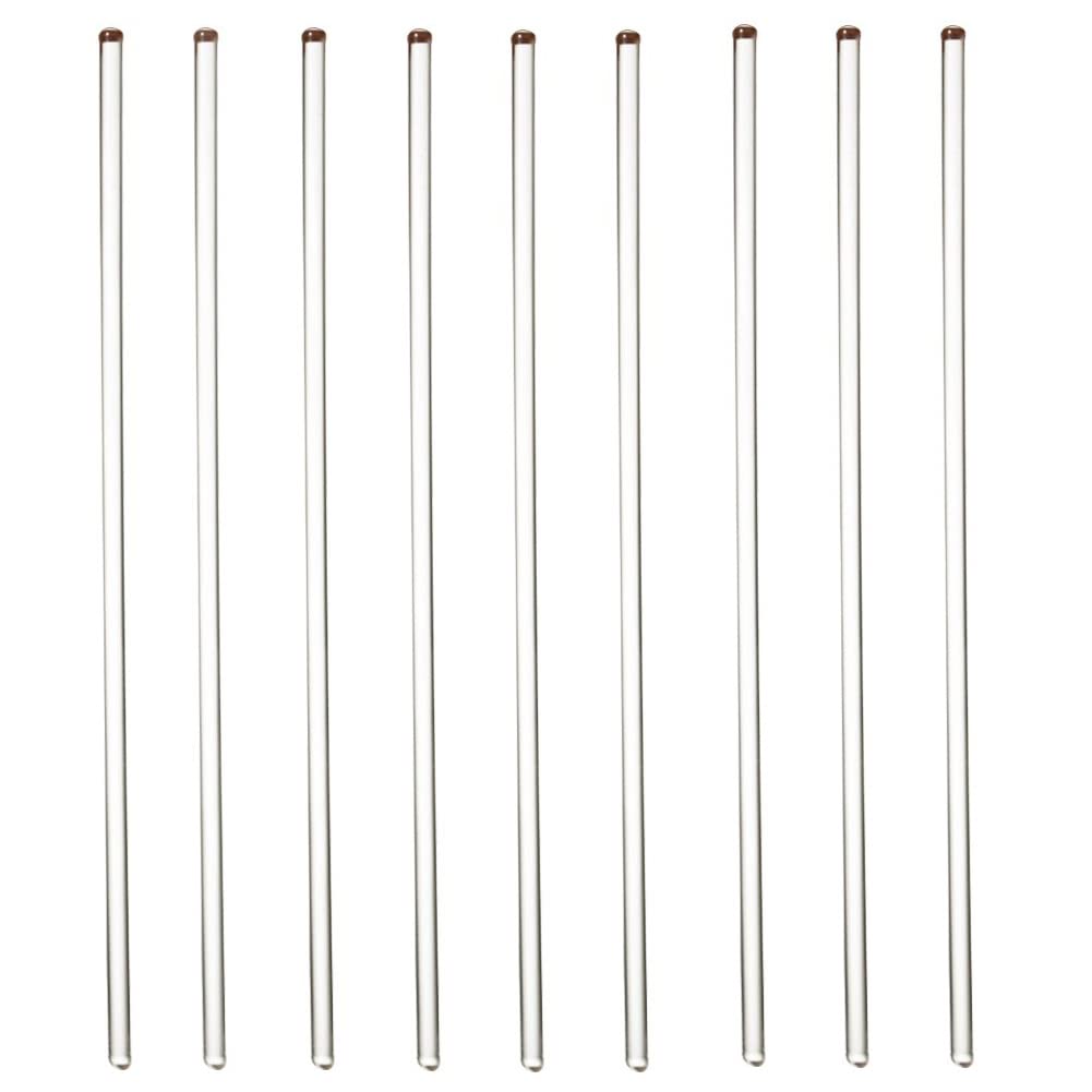 Glass Measuring Low Form Beaker Set and 9pcs Glass Stir Sticks Glass Stirring Rod