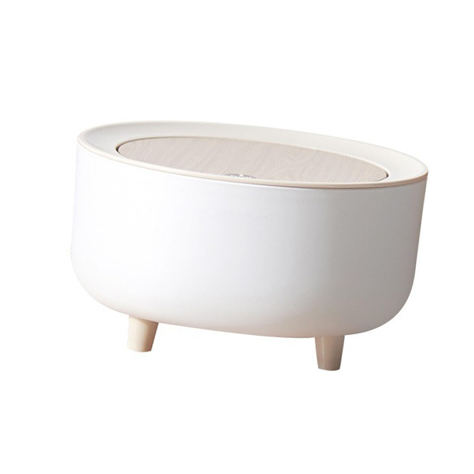 FLUSTDER Desktop Trash Can Household Pressing Mini Garbage Can Living Room Office