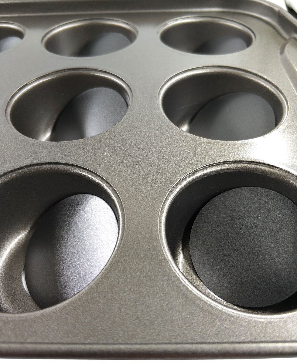 DEVILMAYCARE Removable Bottom Round Mini Muffin Pans 12 Holes Non-stick Cake Mold for Cake Chocolate Egg tart ＆ Others Bake Food