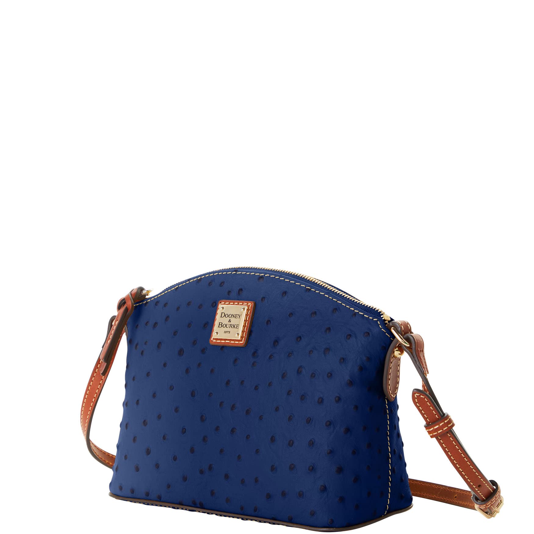 Dooney & Bourke Handbag, Ostrich Suki Crossbody - Navy