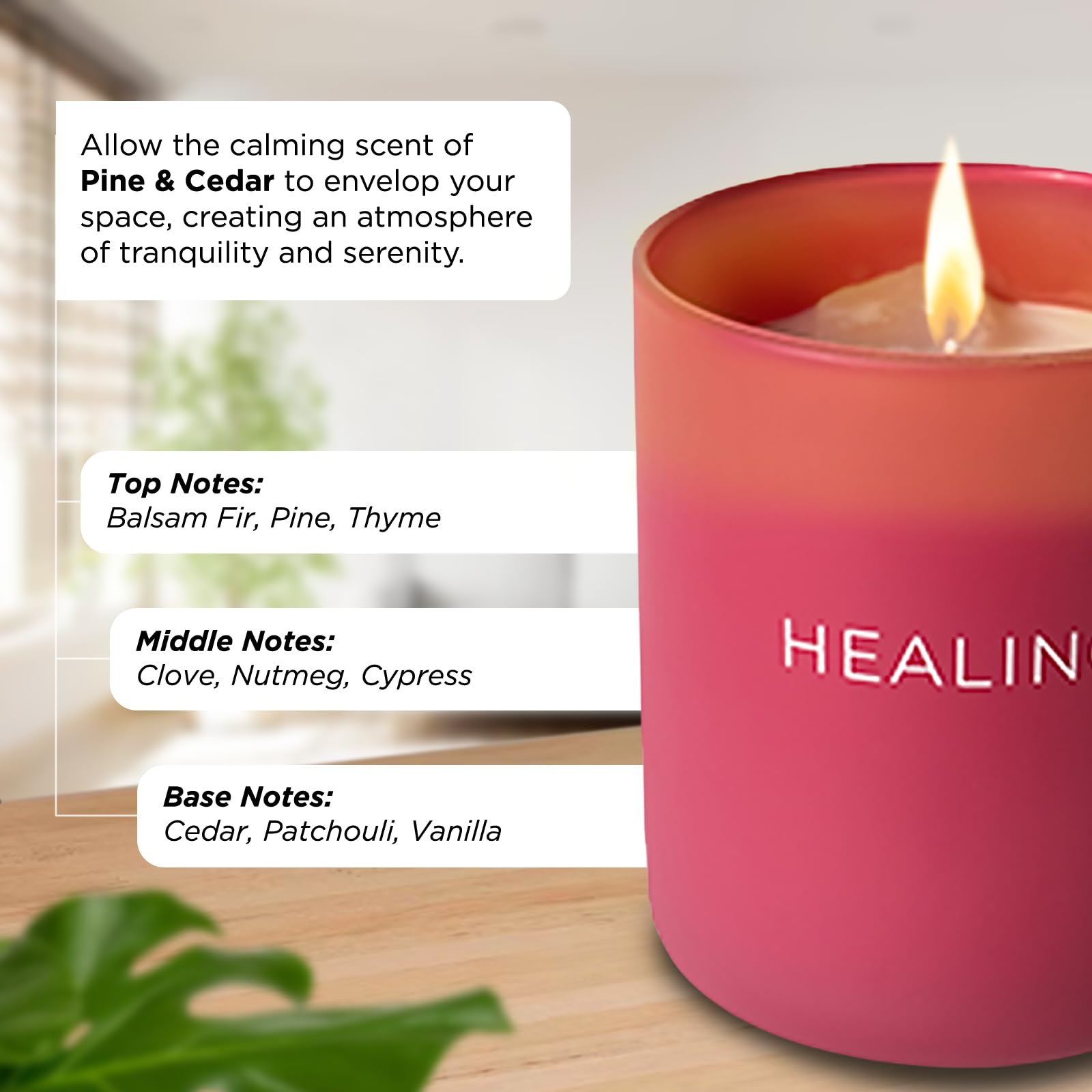 Jill & Ally Blessed Crystal Manifestation Candle with Lid - Harvest Moon Scented with Blue Agate, 100% Soy, 45 Hours Burn Time, Relaxing Aromatherapy for Meditation and Positive Energy