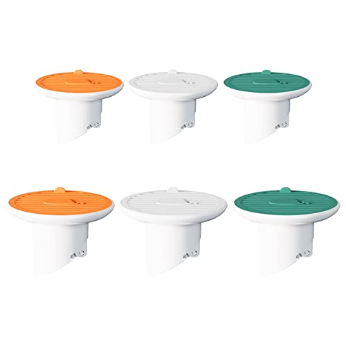 Guojiang Bathroom Floor Drain Cover Suction Drain Stopper Kitchen Sink Stopper Deodorant Sealing Plug Hair Stopper for Shower Drain Bathtub, White