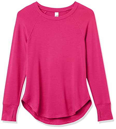 Core 10 Women's Cloud Soft Fleece Standard-Fit Long-Sleeve Sweatshirt, Fuchsia, Medium