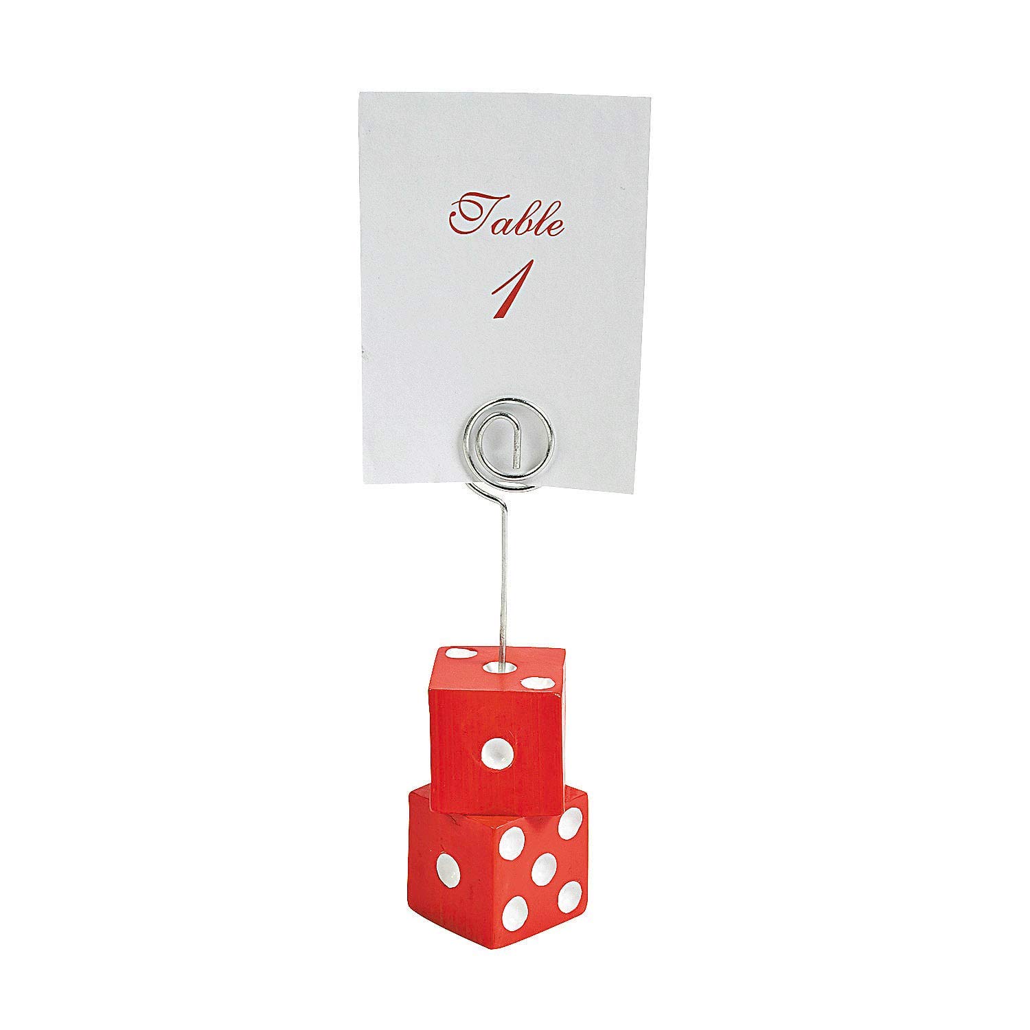 coprisin Party Supplies Casino Night Bunco Place Card Holders/Appetizer Identifiers - 12 pc