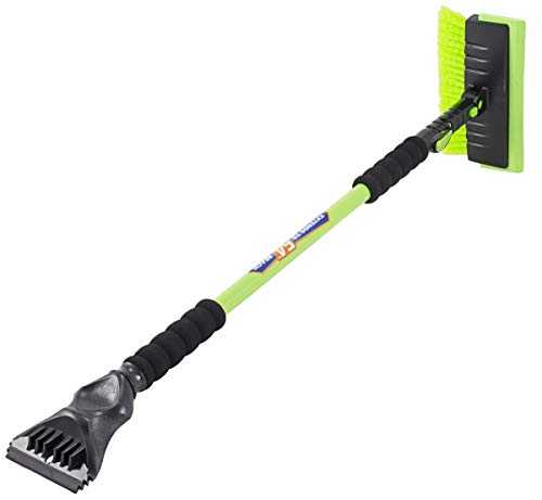 SubZero 14403 54" Snow Plow Snowbroom with Pivoting Head and Integrated Ice Scraper (Colors may vary)