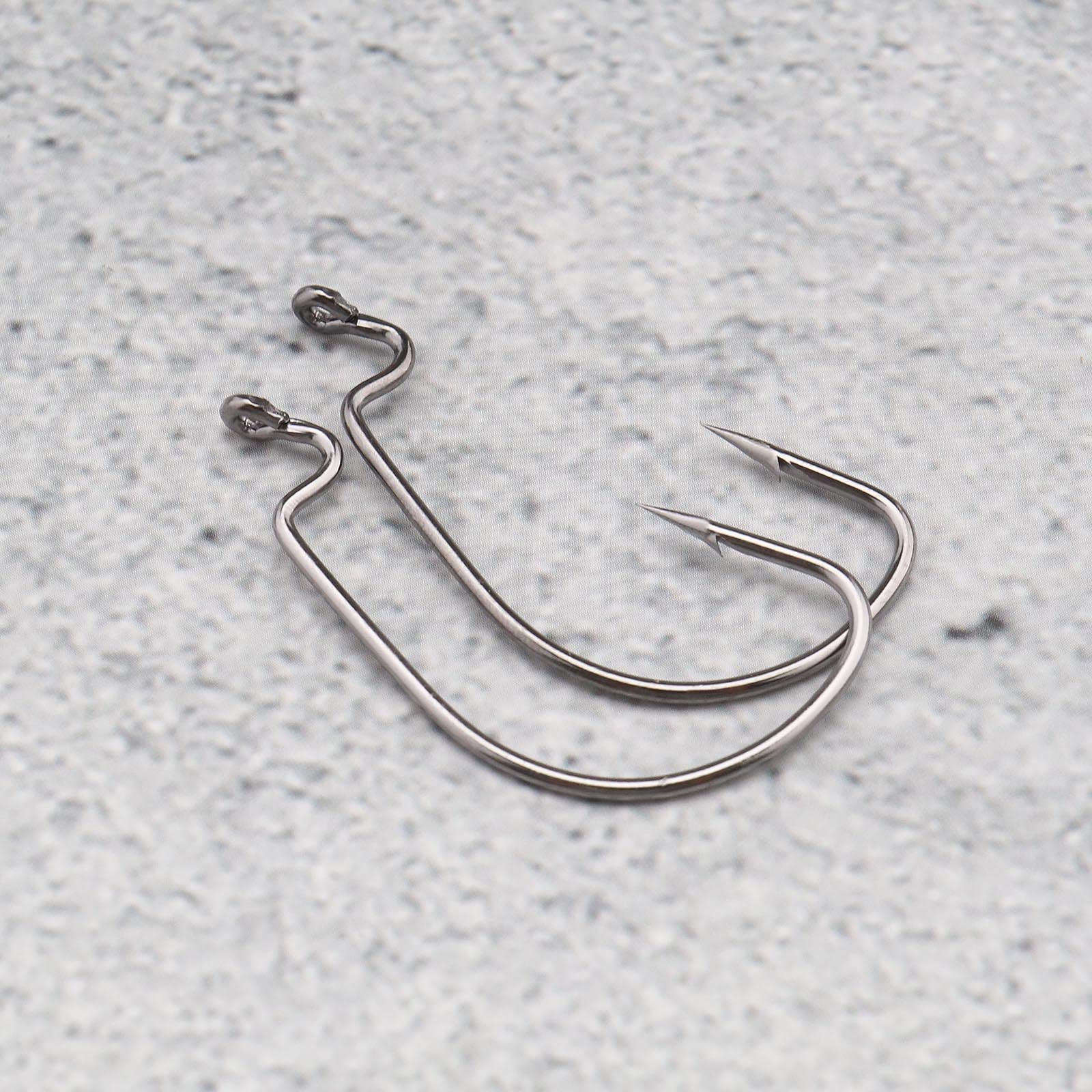 Create idea 50PCS Barbed Fishing Hooks Up-Turned Octopus Hooks Baitholder Hooks Fishing Tackle Hooks for Freshwater Saltwater 5 Sizes 2# 1# 1/0# 2/0# 3/0# 10PCS Each Size