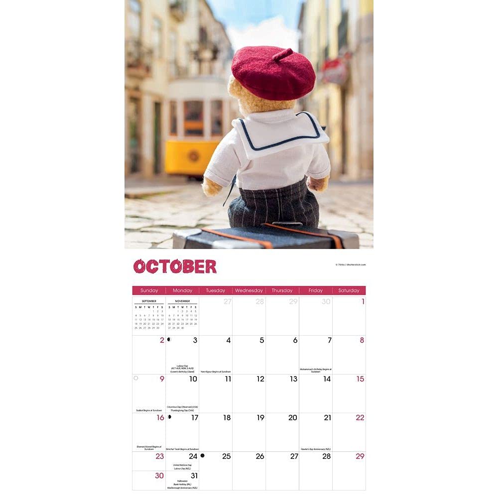 Carousel Calendars, Teddy Bears 2022 Wall Calendar